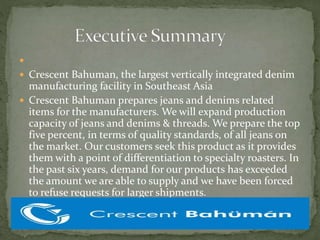 Hrm report on crescent bahuman limited | PPTX