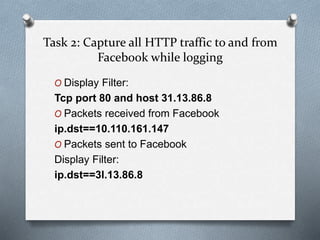 Writing Wireshark Filter Expression For Capturing Packets | PPTX