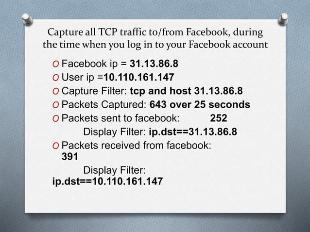 Writing Wireshark Filter Expression For Capturing Packets | PPTX