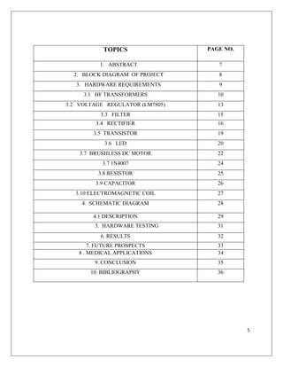 WIRELESS POWER TRANSMISSION Project | PDF
