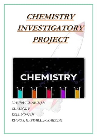 Class 12 chemistry project - bermoer