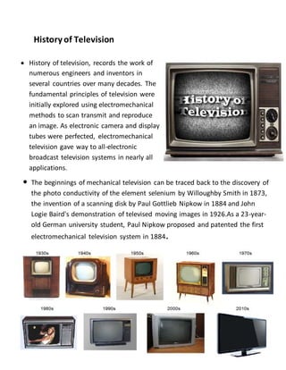 The First Television 1884