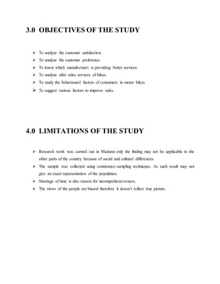 Project on Comparative Analysis of Bajaj Auto & Hero MotoCorp. | DOCX