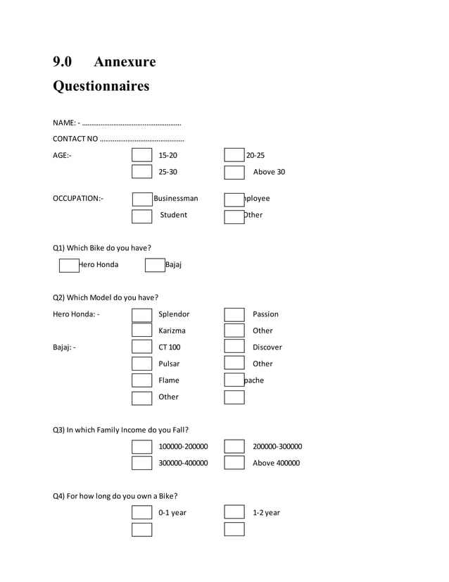 Project on Comparative Analysis of Bajaj Auto & Hero MotoCorp. | DOCX ...