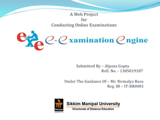 E-examination Engine | PPTX | Educational Assessment | Education