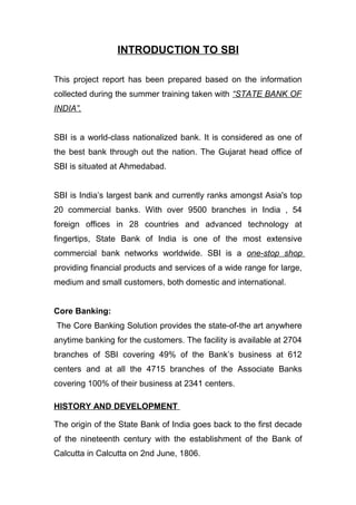 state Bank of India | DOC