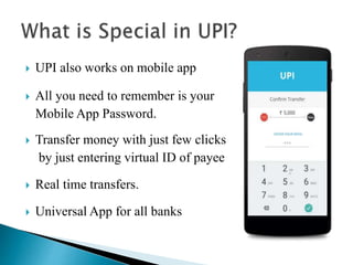 Unified Payments Interface (UPI) - easy way to transfer money through ...