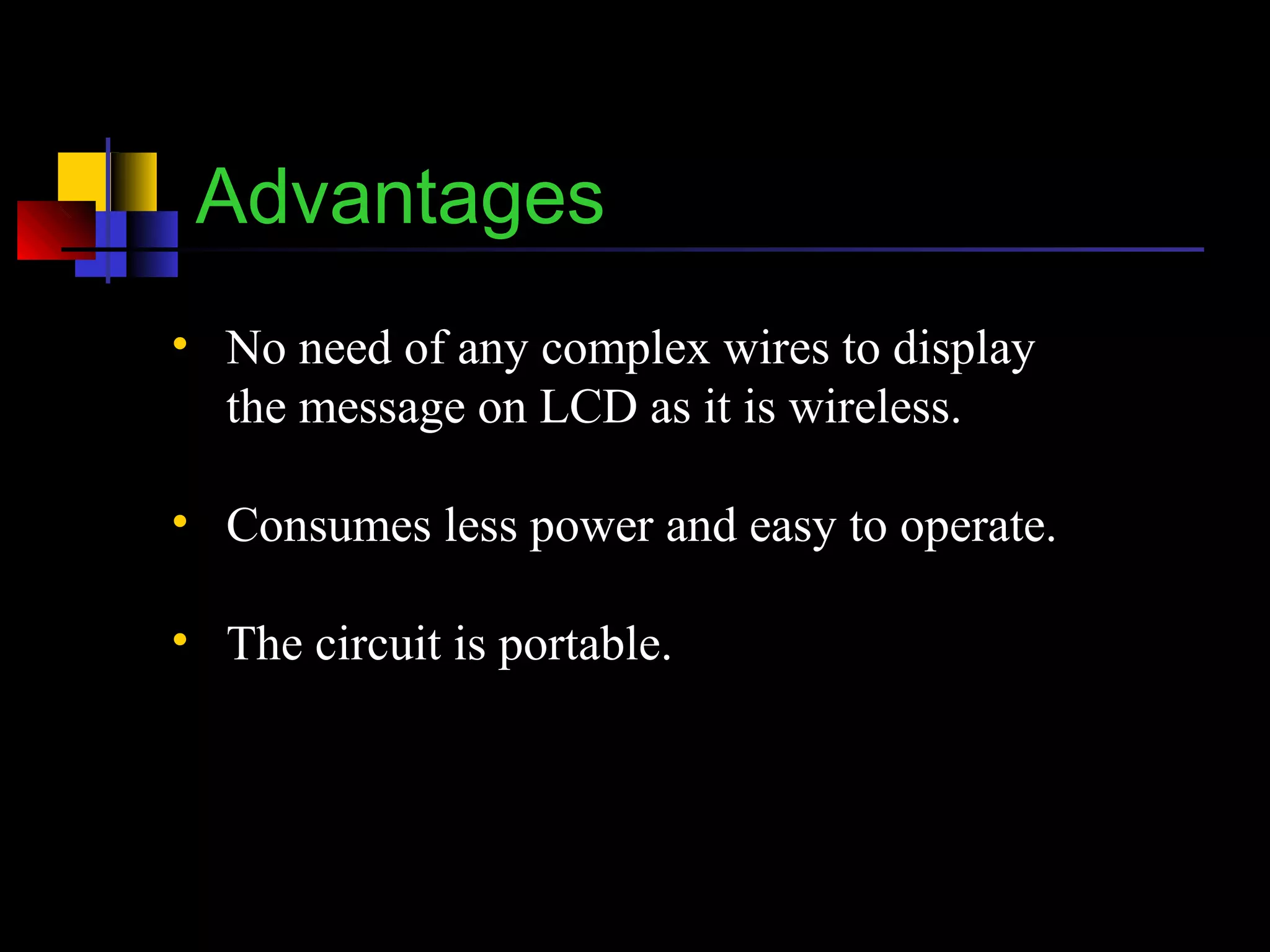 wireless electronics notice board using GSM | PPT