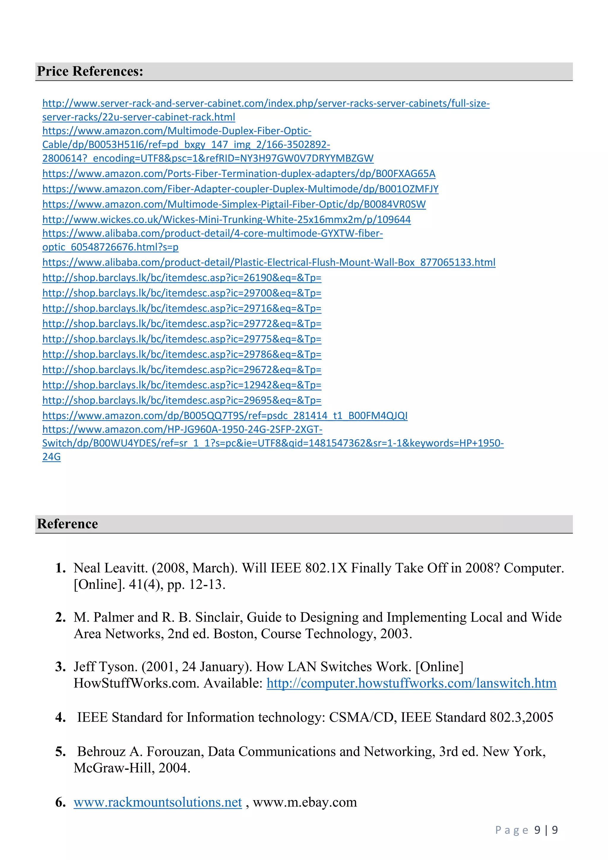 LAN Proposal | PDF