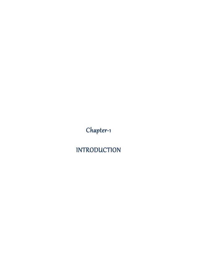 Project (Chapter-1 INTRODUCTION) | DOCX | Human Resources | Business