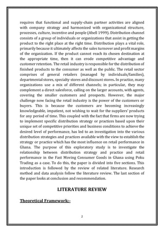 EFFECTIVE DISTRIBUTION MANAGEMENT | DOCX | Logistics | Business