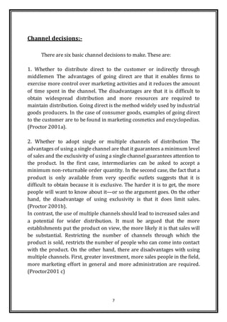 EFFECTIVE DISTRIBUTION MANAGEMENT | DOCX | Logistics | Business