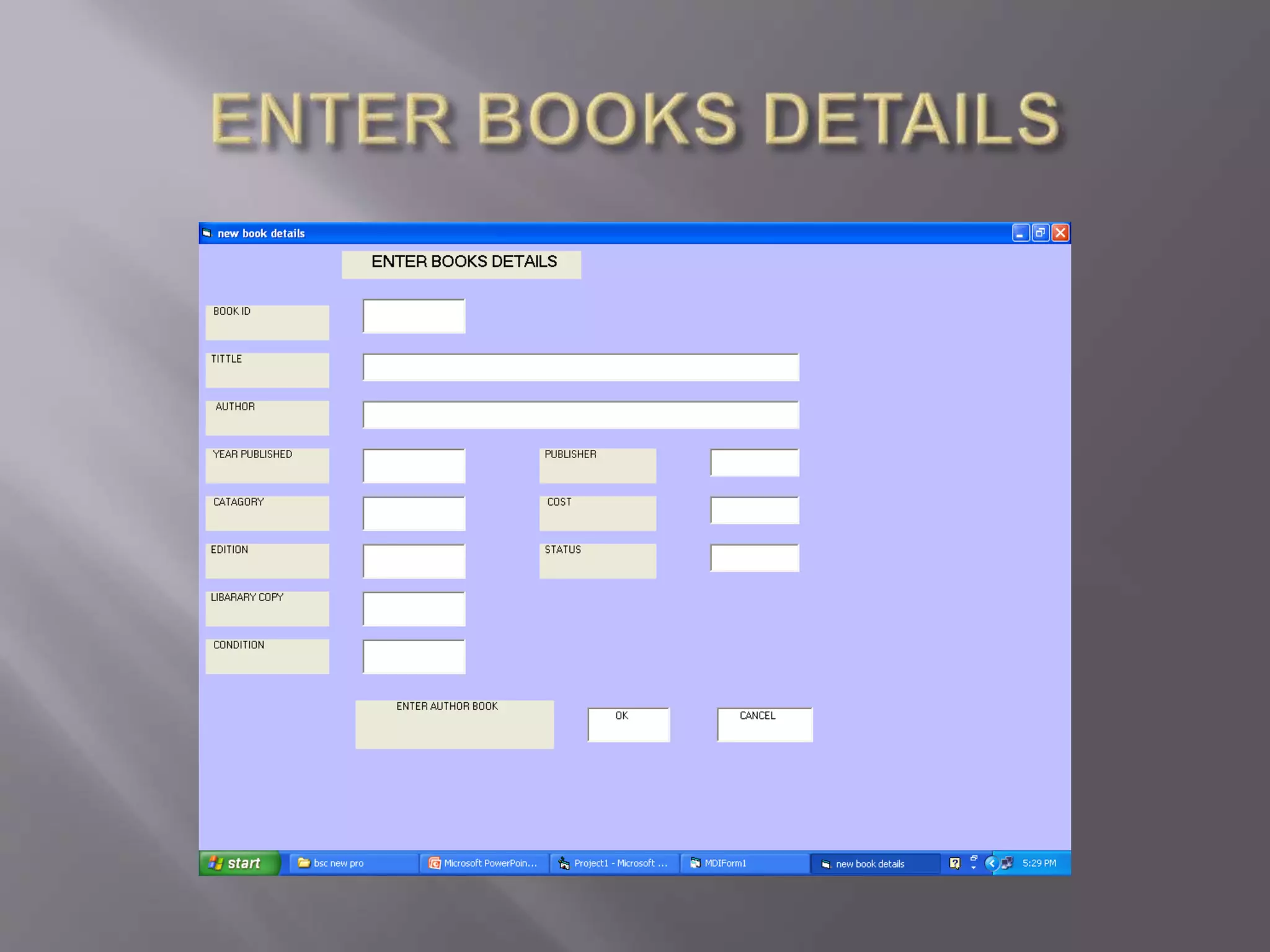 TOPIC-LIBRARY MANAGEMENT SYSTEM | PPTX | Operating Systems | Computer ...