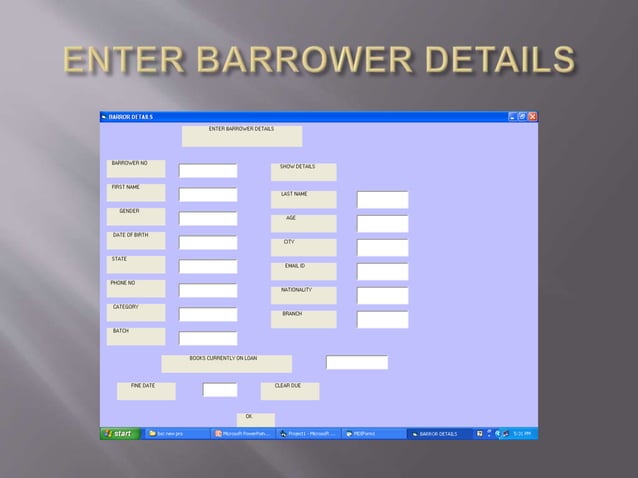 TOPIC-LIBRARY MANAGEMENT SYSTEM | PPTX | Operating Systems | Computer ...