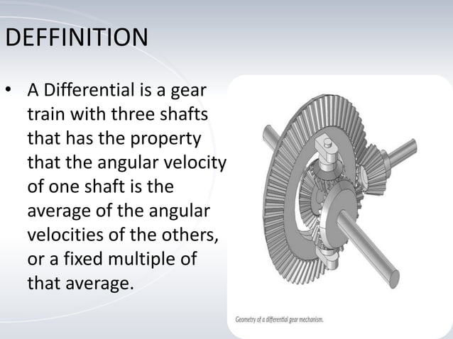 Differential mechanism in cars | PPT