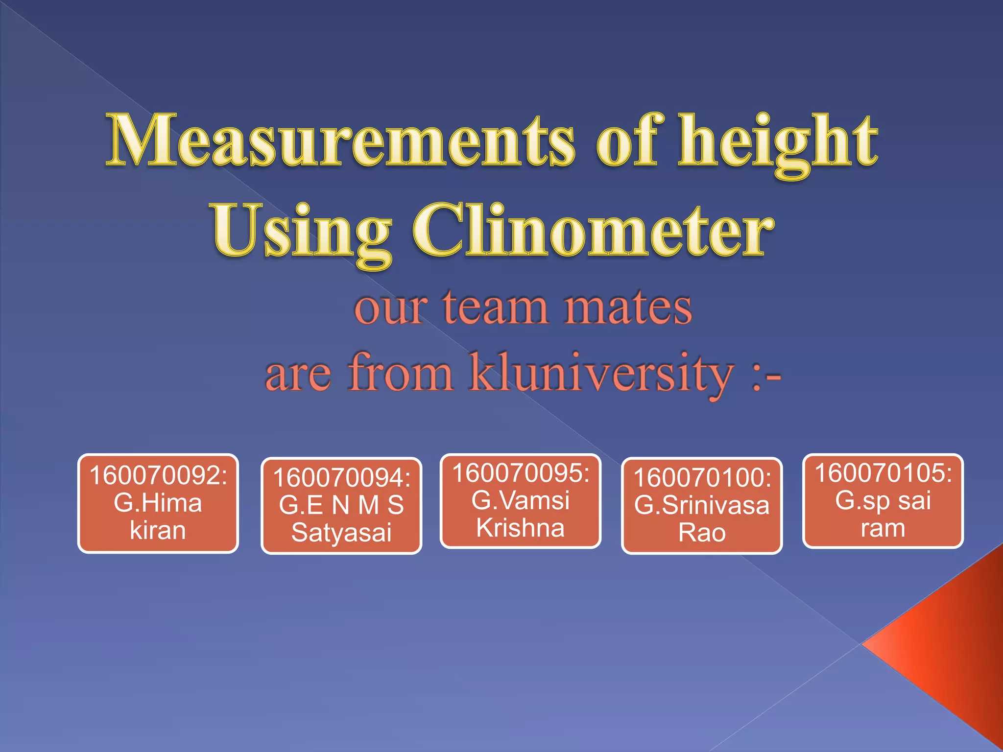Clinometer | PPTX