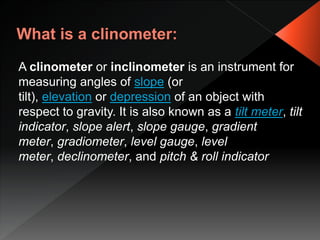 Clinometer | PPTX