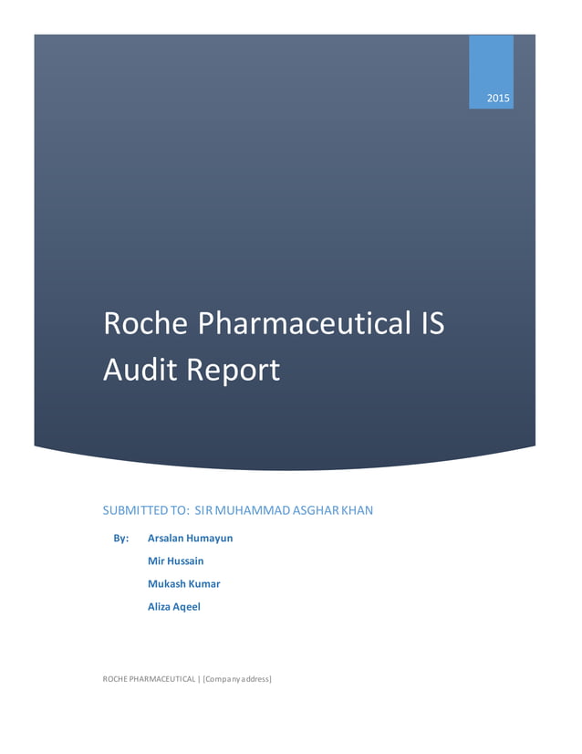 Roche pharma IS Audit and Management | PDF