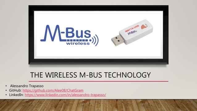 The Wireless M-Bus technology | PPT