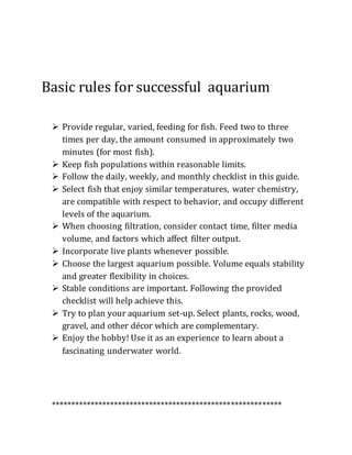 Aquarium | DOCX