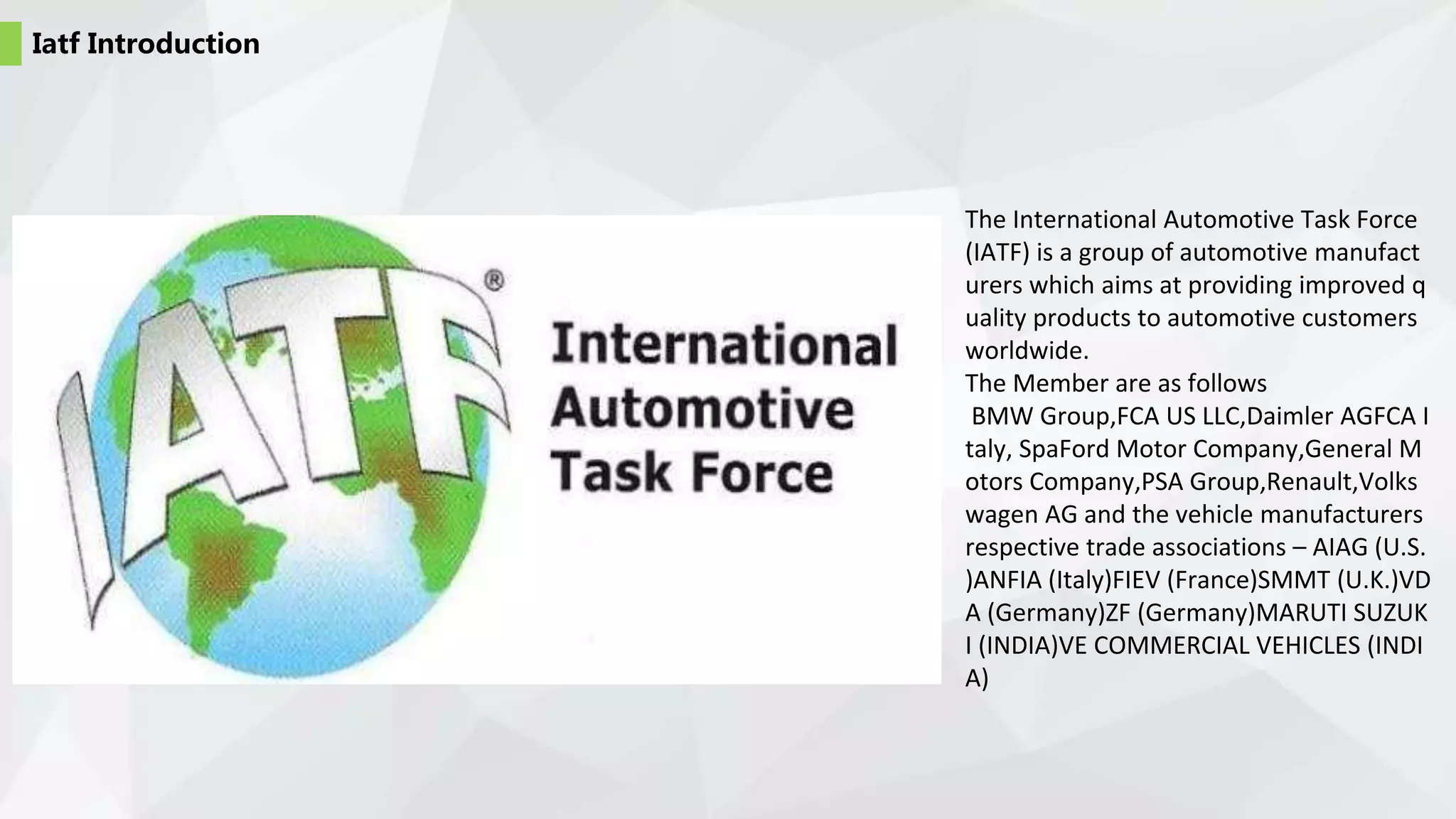 Difference in Iatf 16949 & TS 16949 | PPTX
