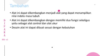 Project Alat Ukur tinggi badan, denyut nadi dan suhu lingkungan ...