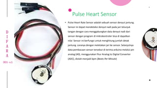 Project Alat Ukur tinggi badan, denyut nadi dan suhu lingkungan ...
