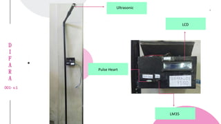 Project Alat Ukur tinggi badan, denyut nadi dan suhu lingkungan ...