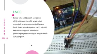 Project Alat Ukur tinggi badan, denyut nadi dan suhu lingkungan ...