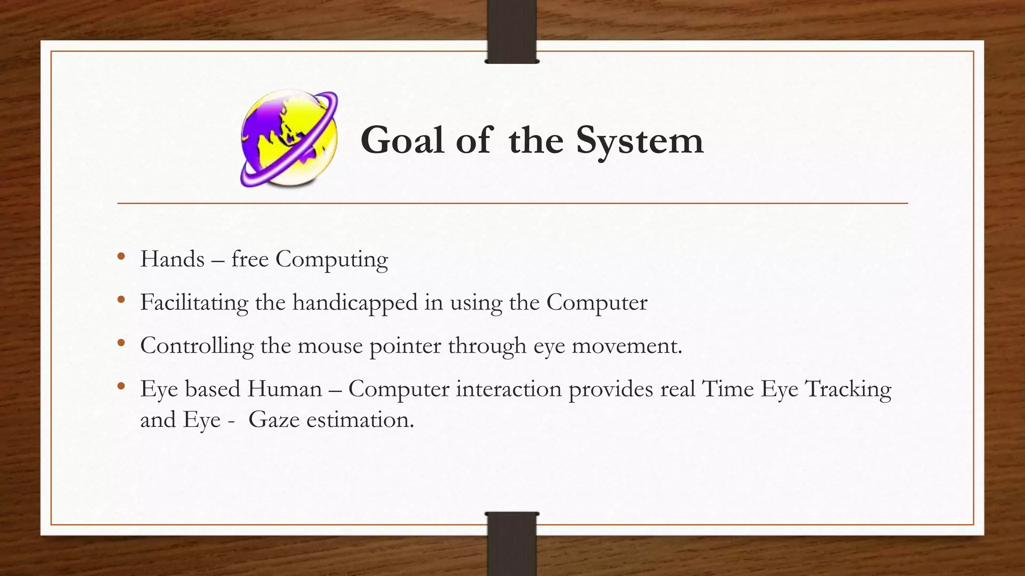 Eye Tracking Based Human Computer Interaction Pptx