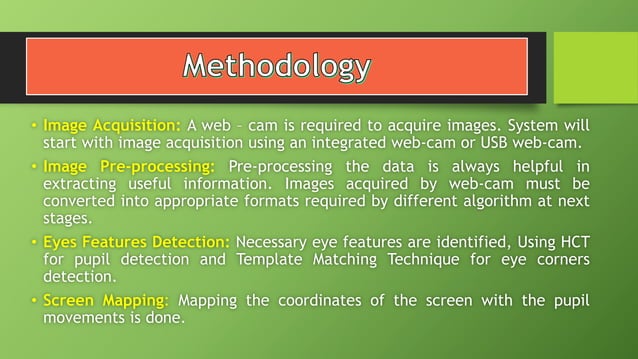 Eye Tracking Based Human - Computer Interaction | PPTX