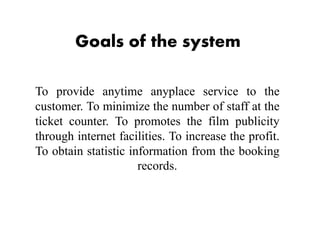 Online Movie ticket booking Project | PPTX