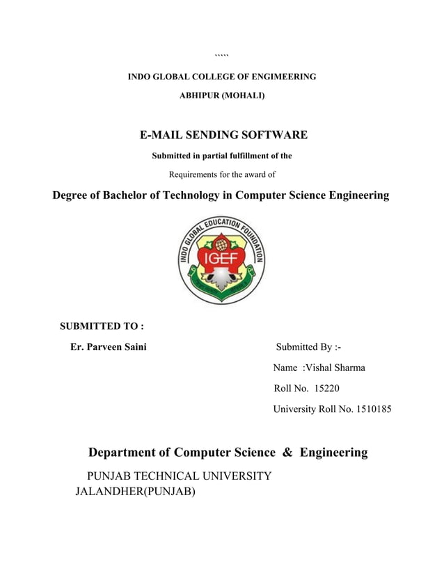 vishal_sharma: python email sending software | DOC