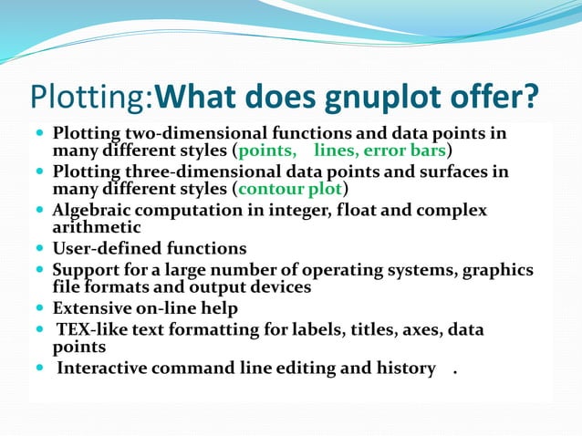 Project Gnuplot Pptx Operating Systems Computer Software And