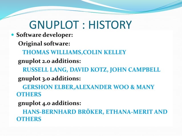 Project Gnuplot Ppt