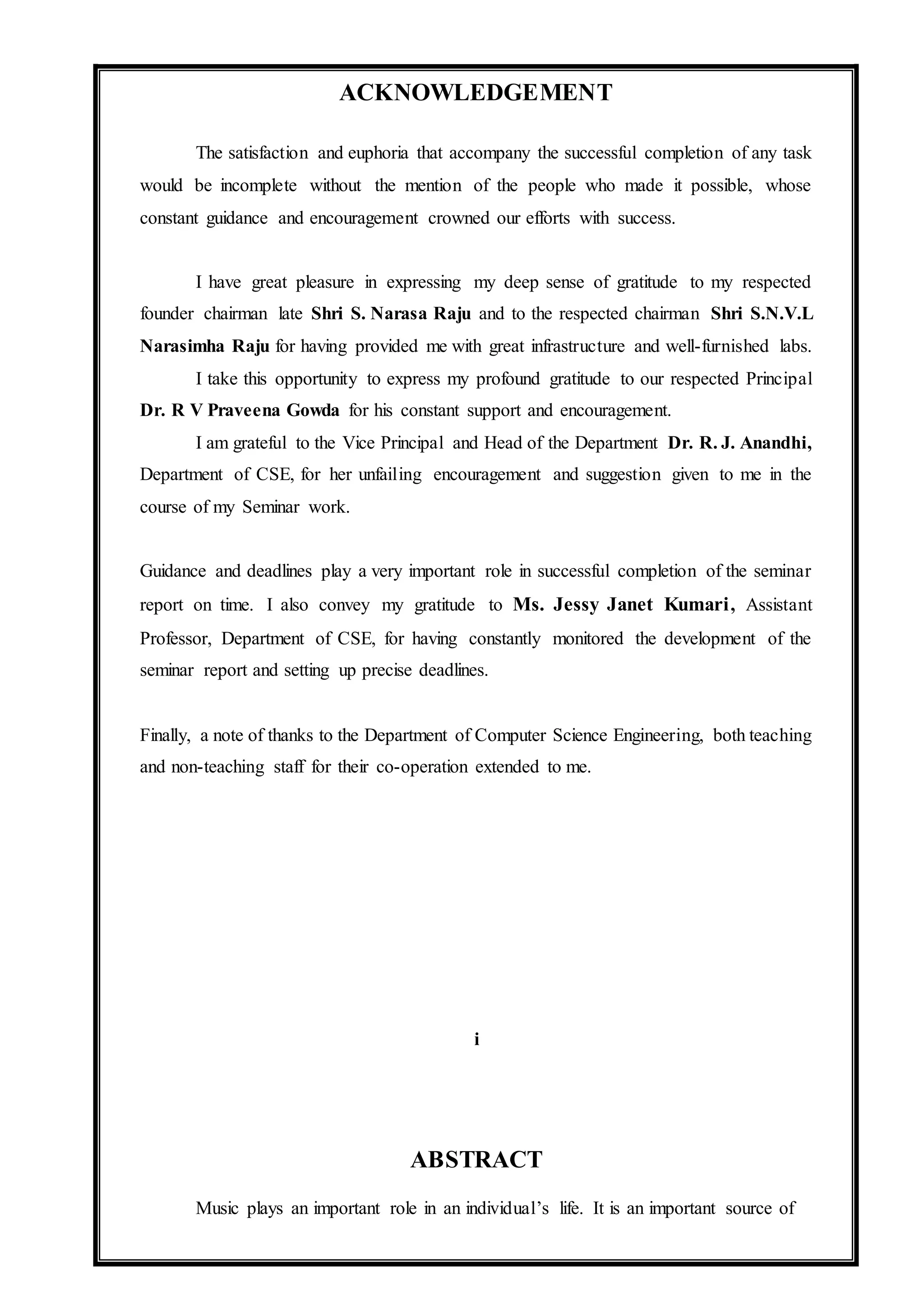 VTU final year project report | DOCX