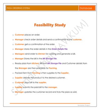 Pizza Ordering System | PDF