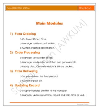 Pizza Ordering System | PDF
