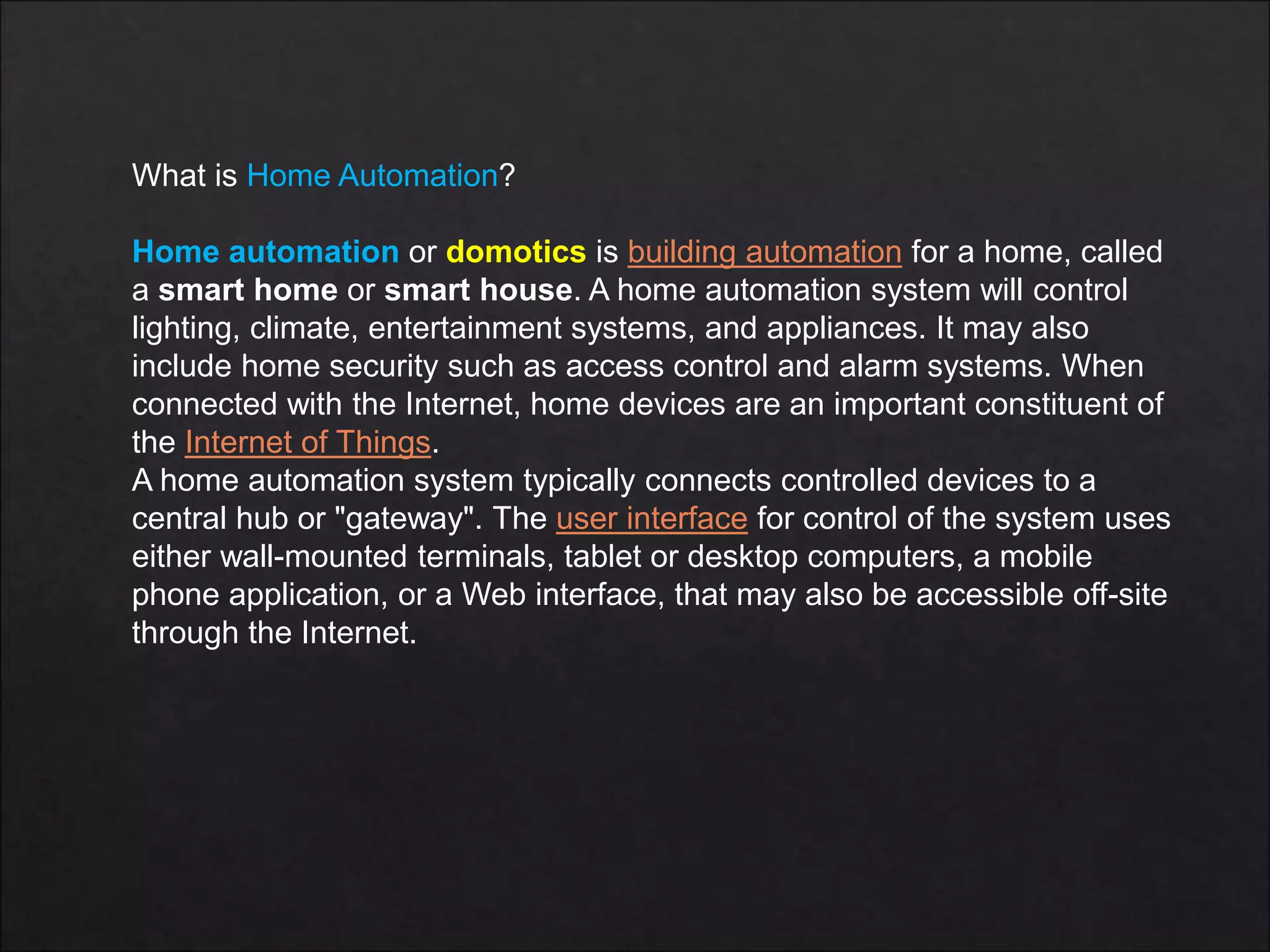 Home Automation | PPT