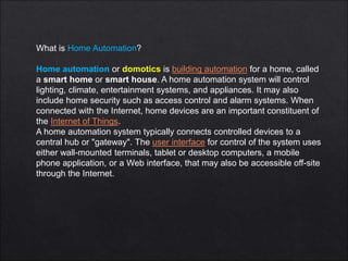 Home Automation | PPT