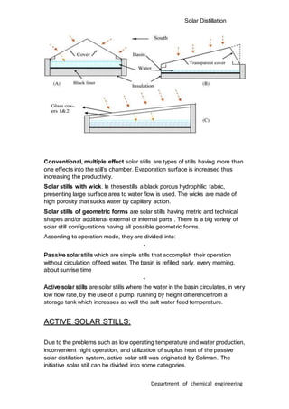 Solar distillation | DOCX