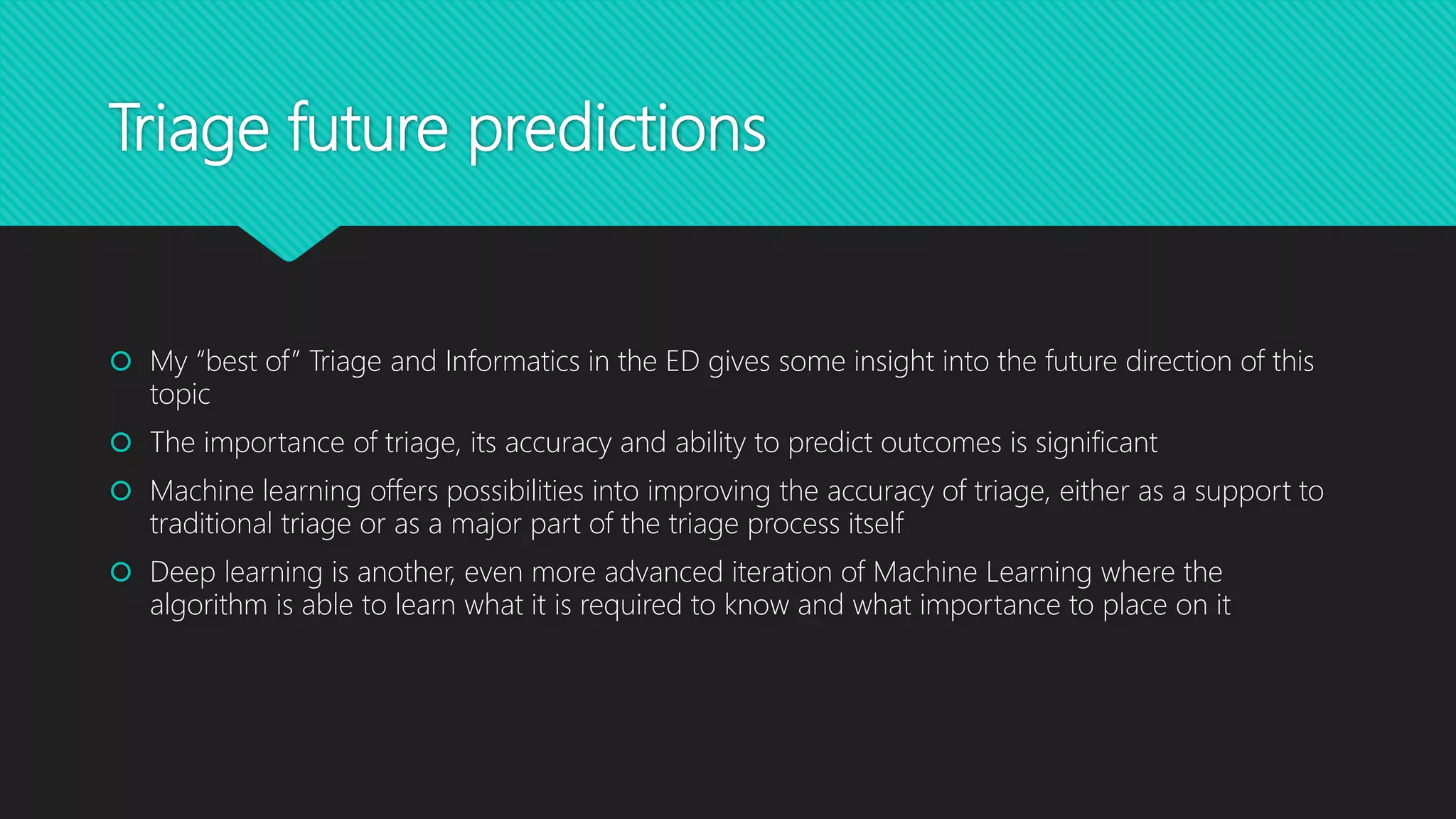 Emergency Department Triage and Digital Health | PPT