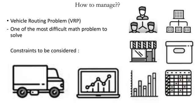 Vehicle Route Optimization connecting 6 centres in Maharashtra | PPT