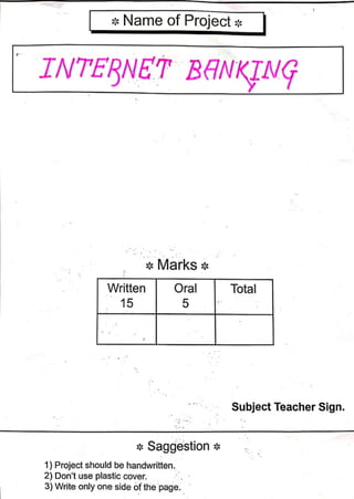 Accounts Project | PDF