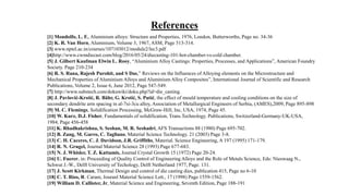 Directional solidification in GDC dies through cooling and heating ...