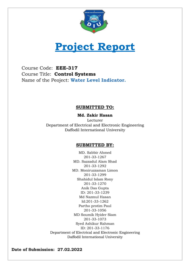 Water Level Indicator.pdf | Chemistry | Science