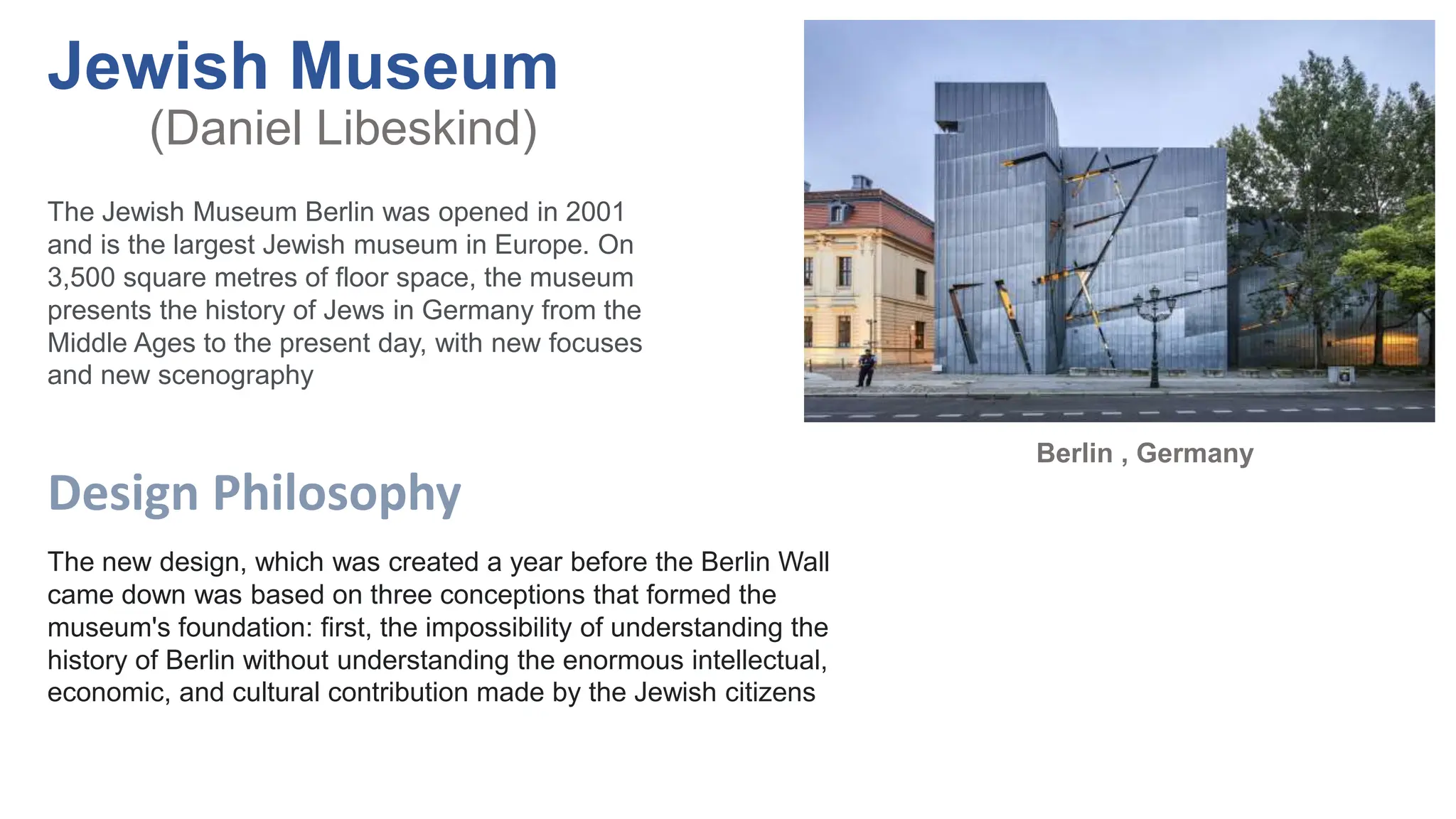 Jews museum ।। Daniel libeskind।। Deconstructivism | PPTX