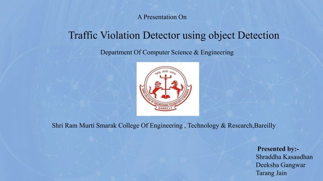 Traffic Violations Detector Using Object Detection Part2 Pptx Auto 3681