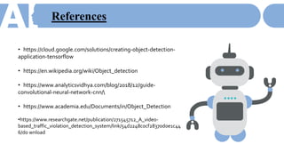 Traffic Violations Detector using object detection -part2 | PPTX