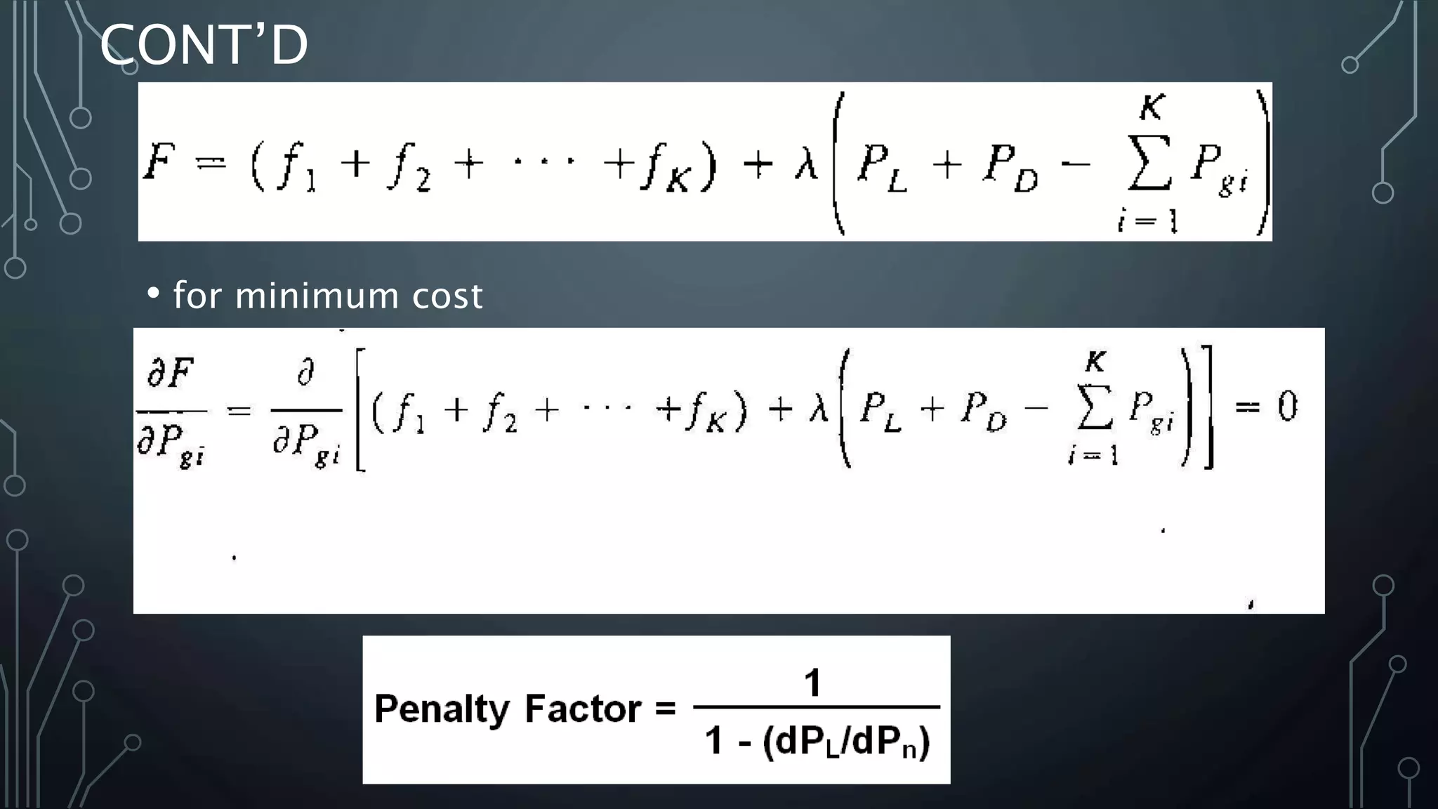 A presentation on economic load dispatch | PPTX